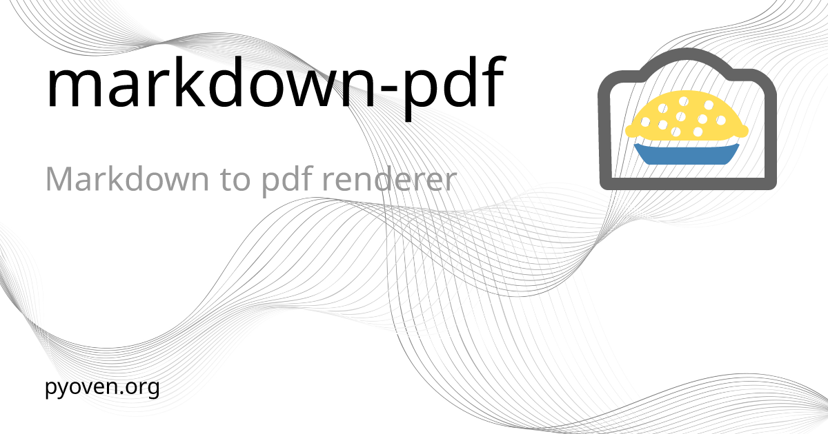 markdown-pdf - Oven