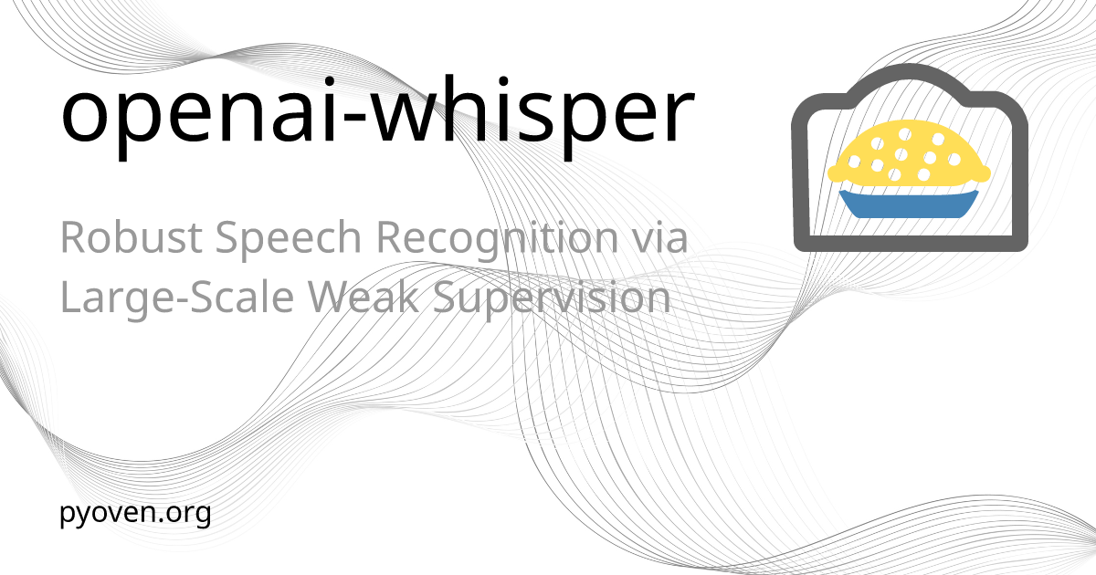 openai-whisper - Oven