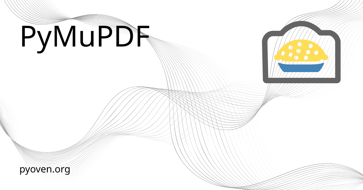PyMuPDF - Oven